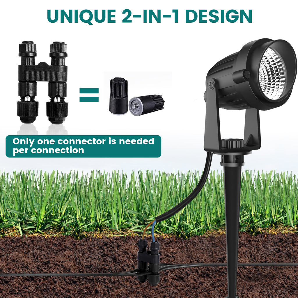 30Pack Low Voltage Wire Connector - iCreating Outdoor Landscaping Wire