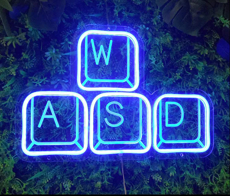 Keyboard Gamer Neon Sign